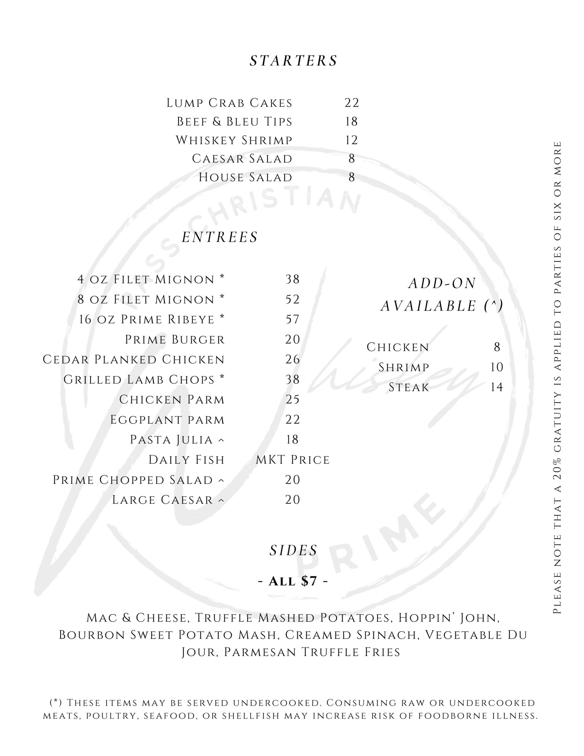 Whiskey Prime – Pass Christian's Favorite Restaurant